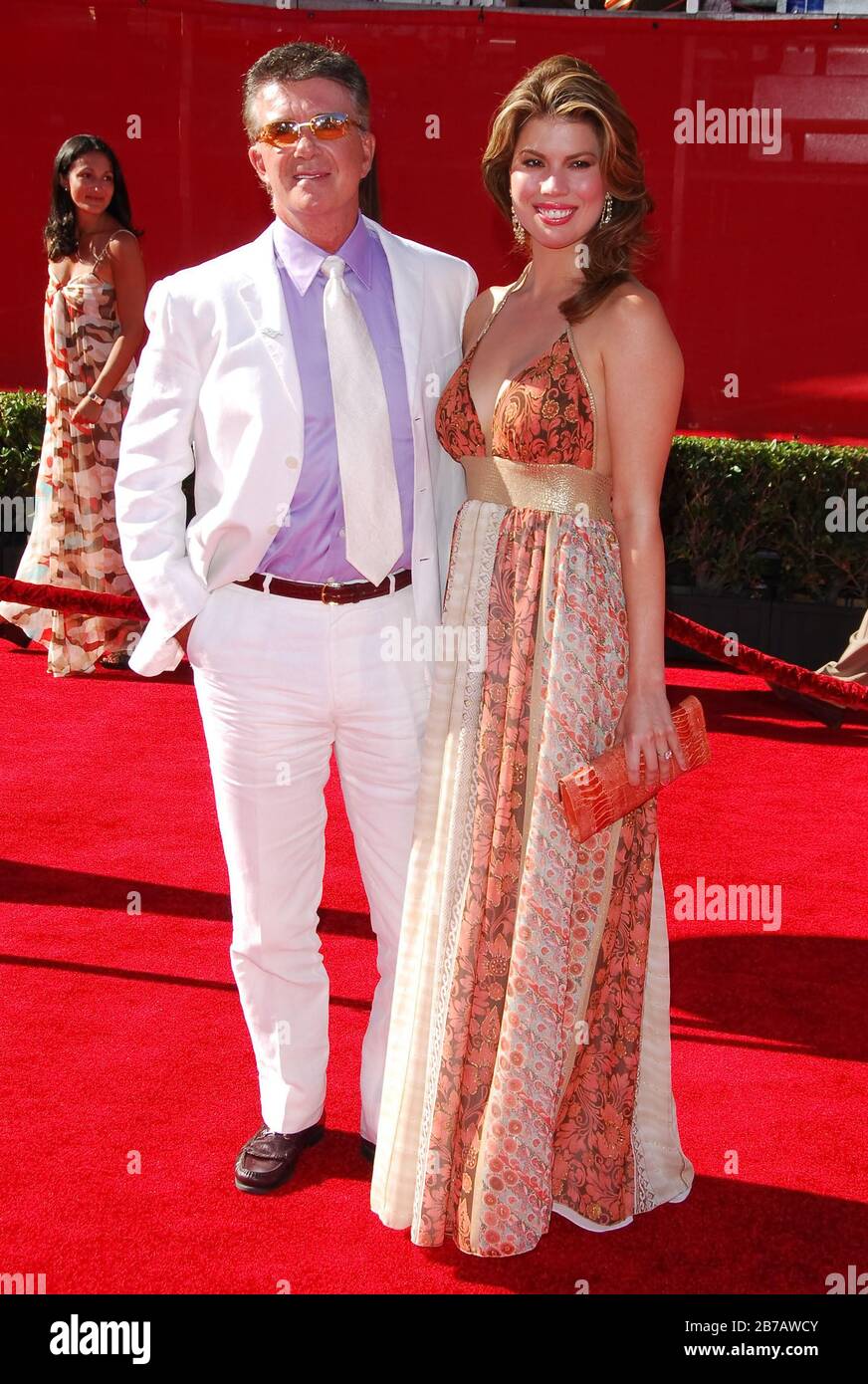 Red carpet retro 2006 alan thicke and wife tanya hi-res stock ...