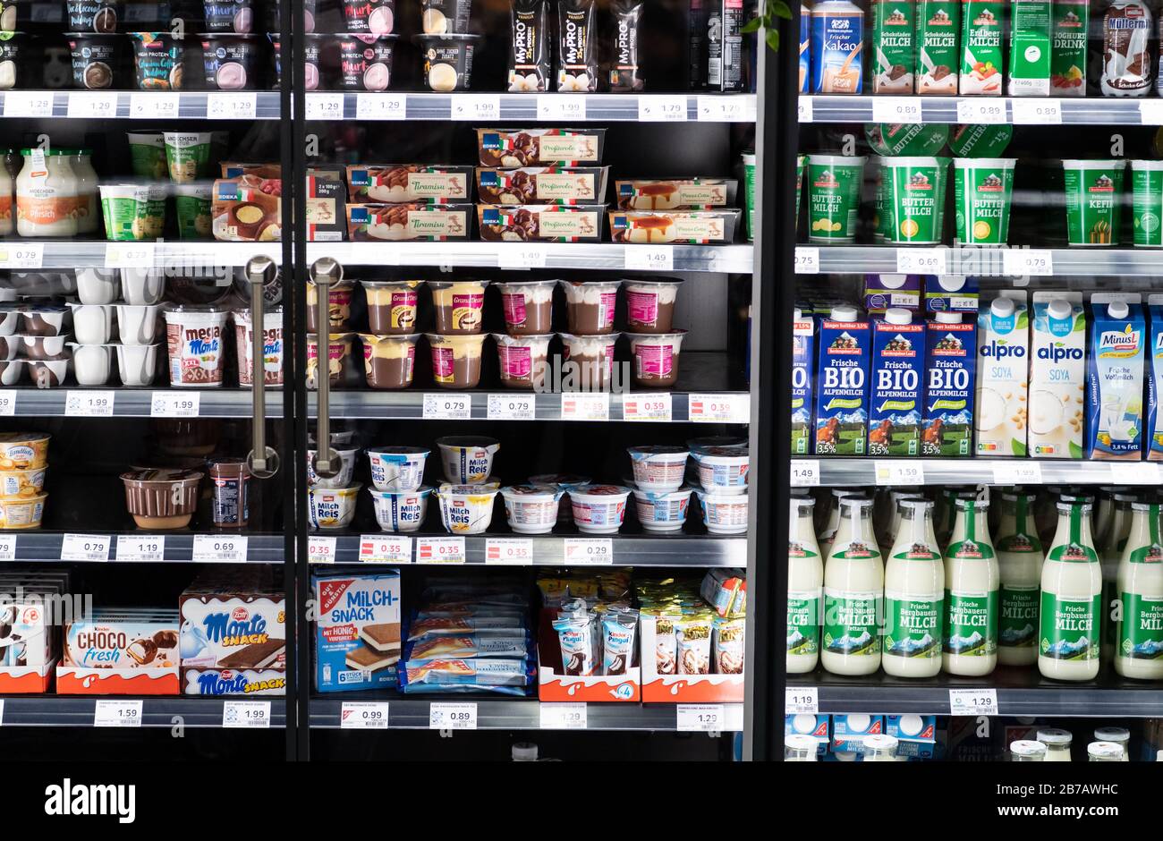 Yoghurt supermarket germany hi-res stock photography and images - Alamy
