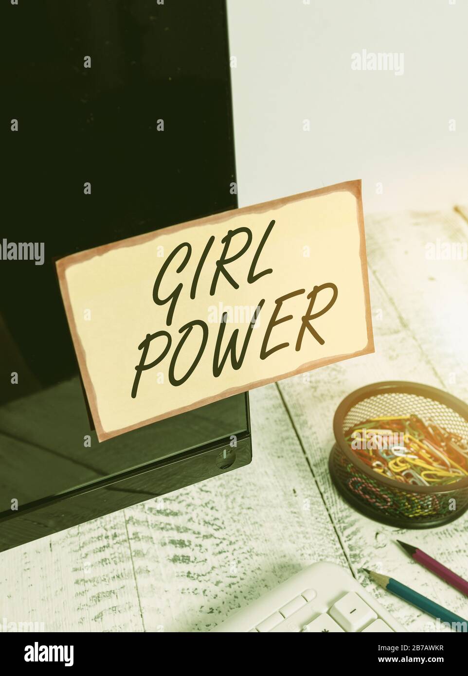 Writing Note Showing Girl Power Business Concept For Assertiveness And Selfconfidence Shown By