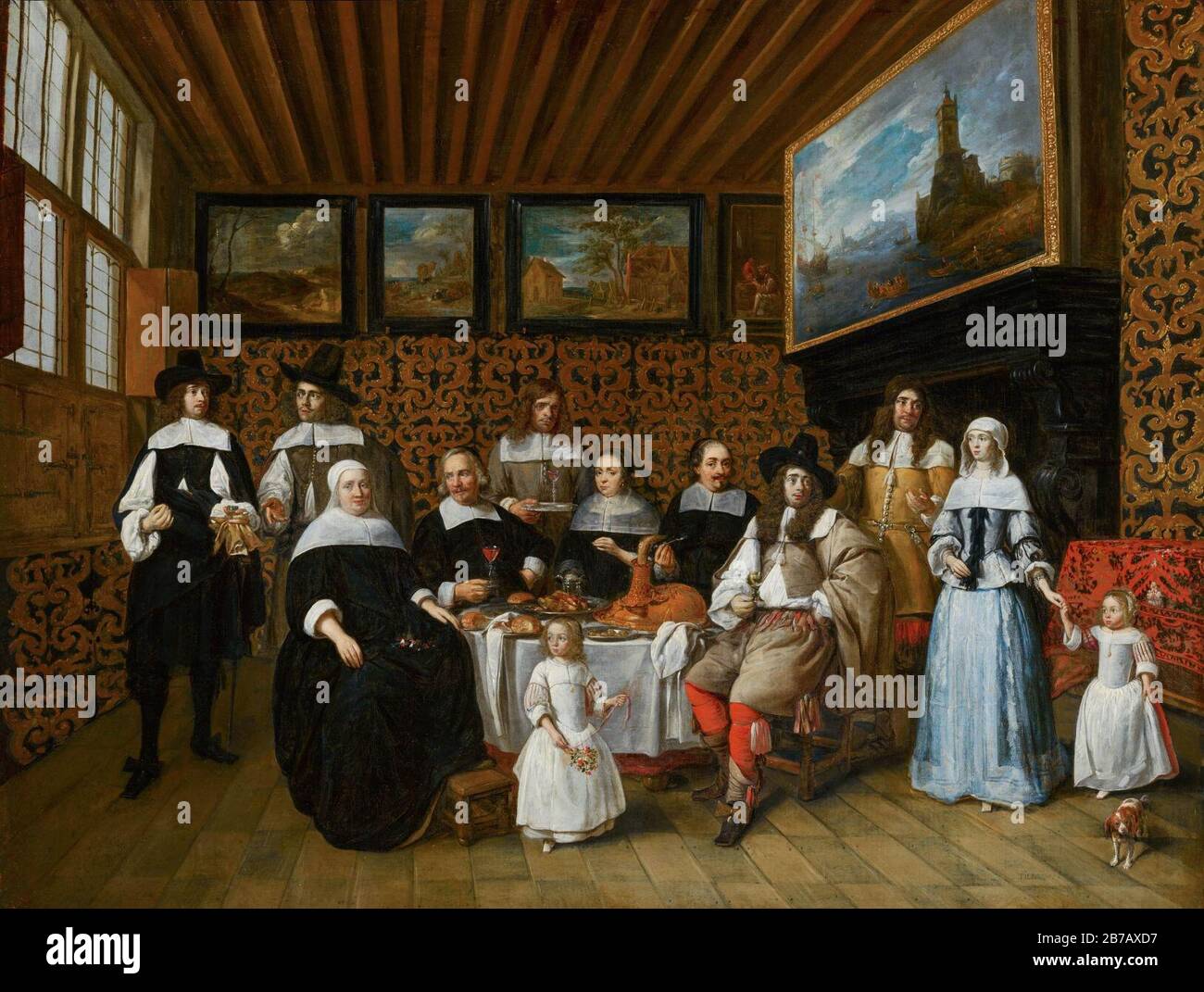 Gillis van Tilborgh - Family portrait Stock Photo - Alamy