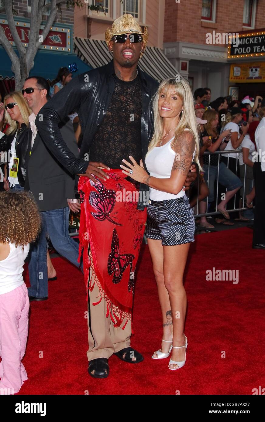 Dennis Rodman and Date at the World Premiere of Walt Disney Pictures ...
