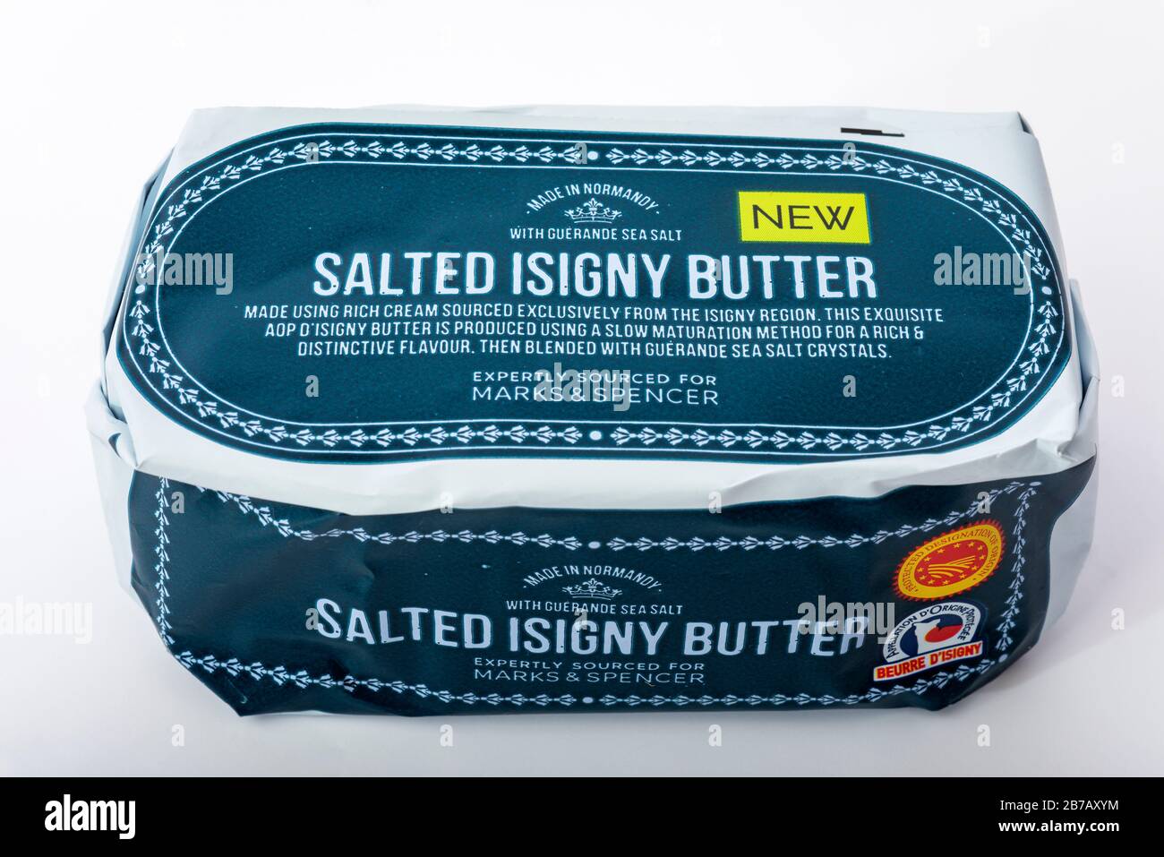 Salted Isigny Normandy butter Stock Photo - Alamy
