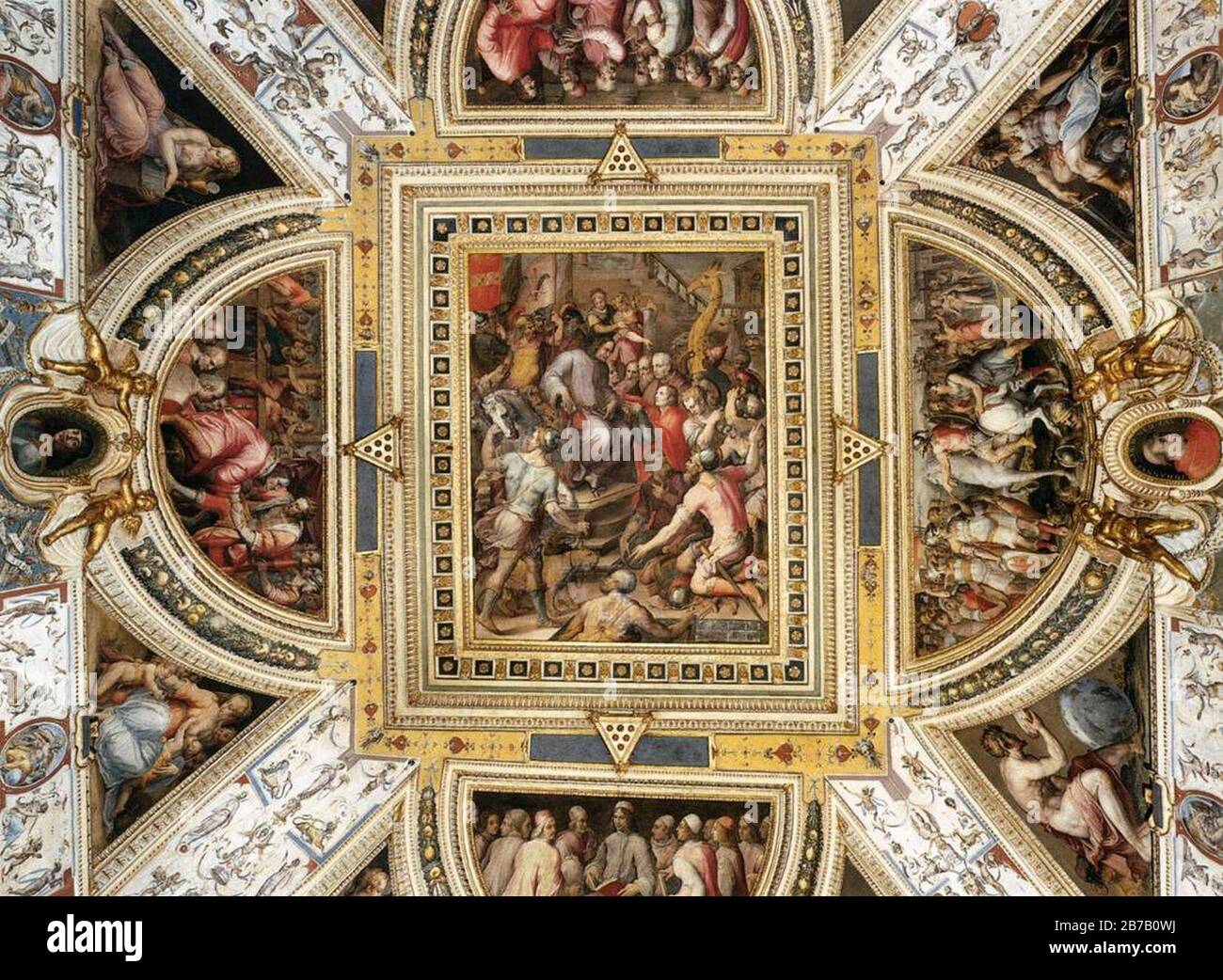 Giorgio Vasari - Ceiling decoration Stock Photo - Alamy