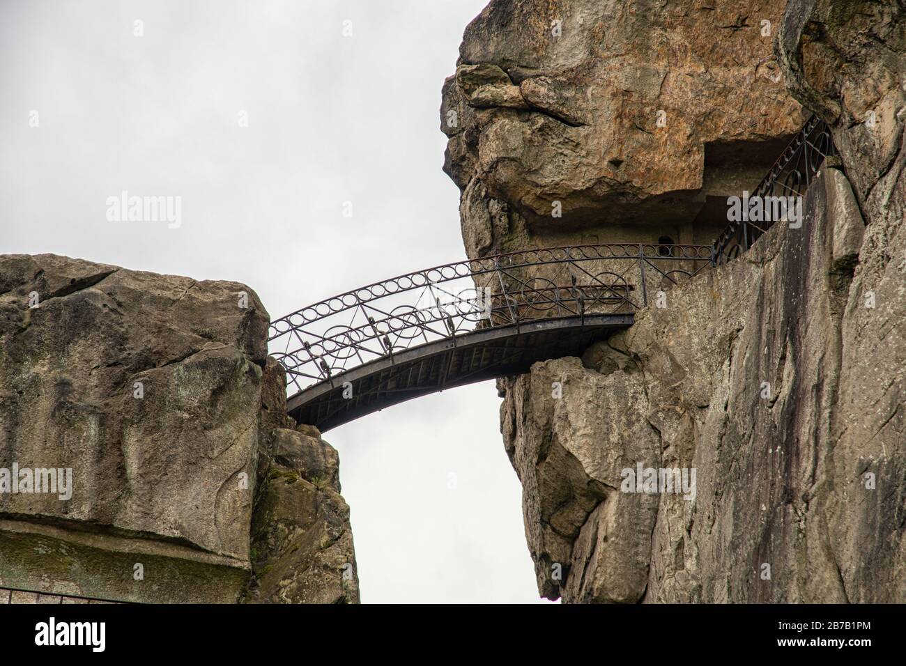 The Externsteine on the edge of the Teutoburg Forest in Horn-Bad ...