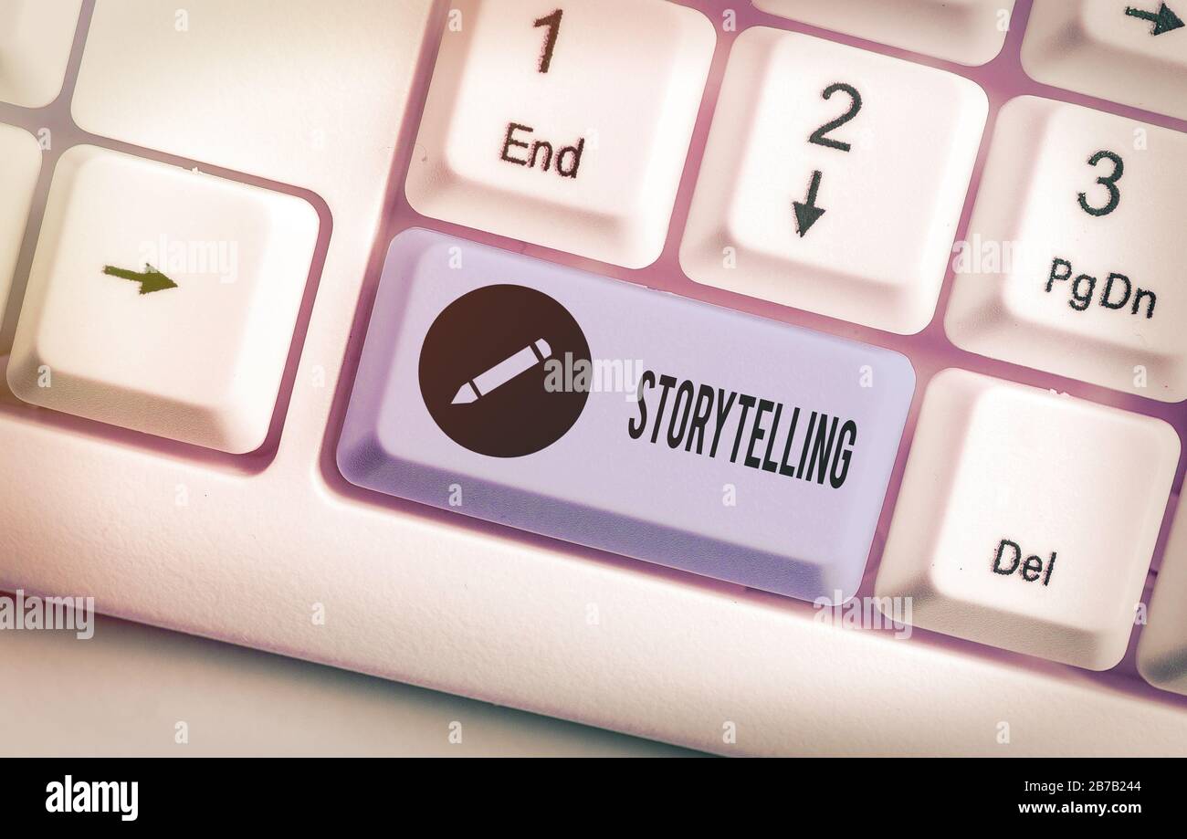 Word writing text Storytelling. Business photo showcasing activity ...