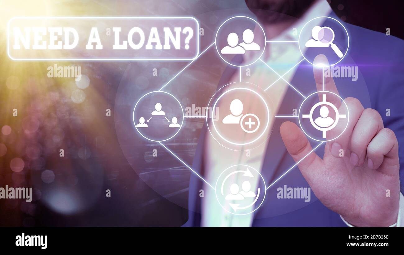 Handwriting text writing Need A Loan Question. Conceptual photo asking ...