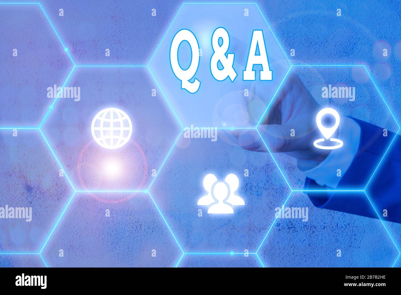 Writing note showing Q And A. Business concept for a period of time or ...