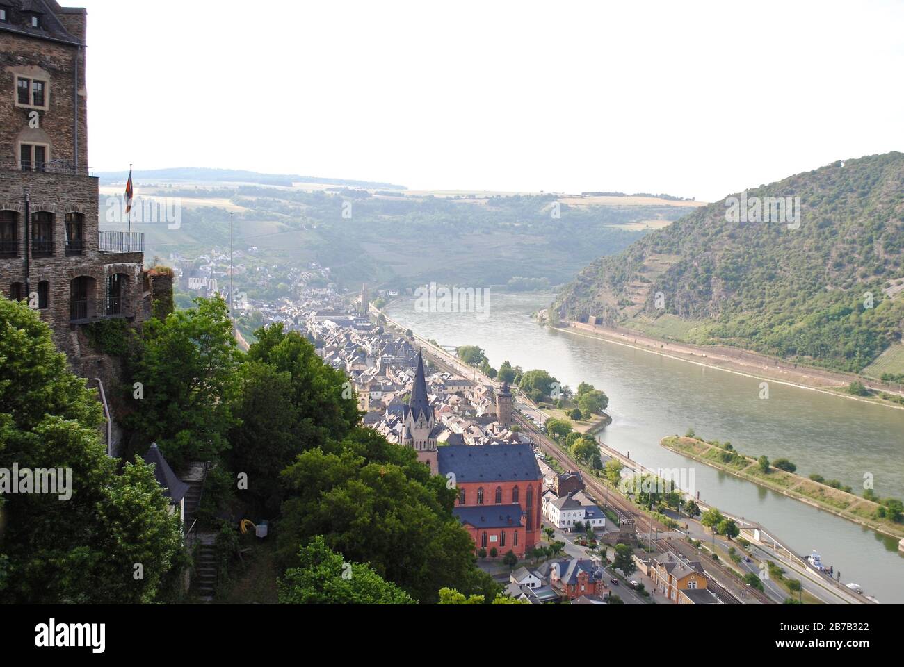 View from Burghotel Castle Hotel Auf Schönburg (Auf Schoenburg) towards ... View from Burghotel Castle Hotel Auf Schönburg (Auf Schoenburg) towards ...