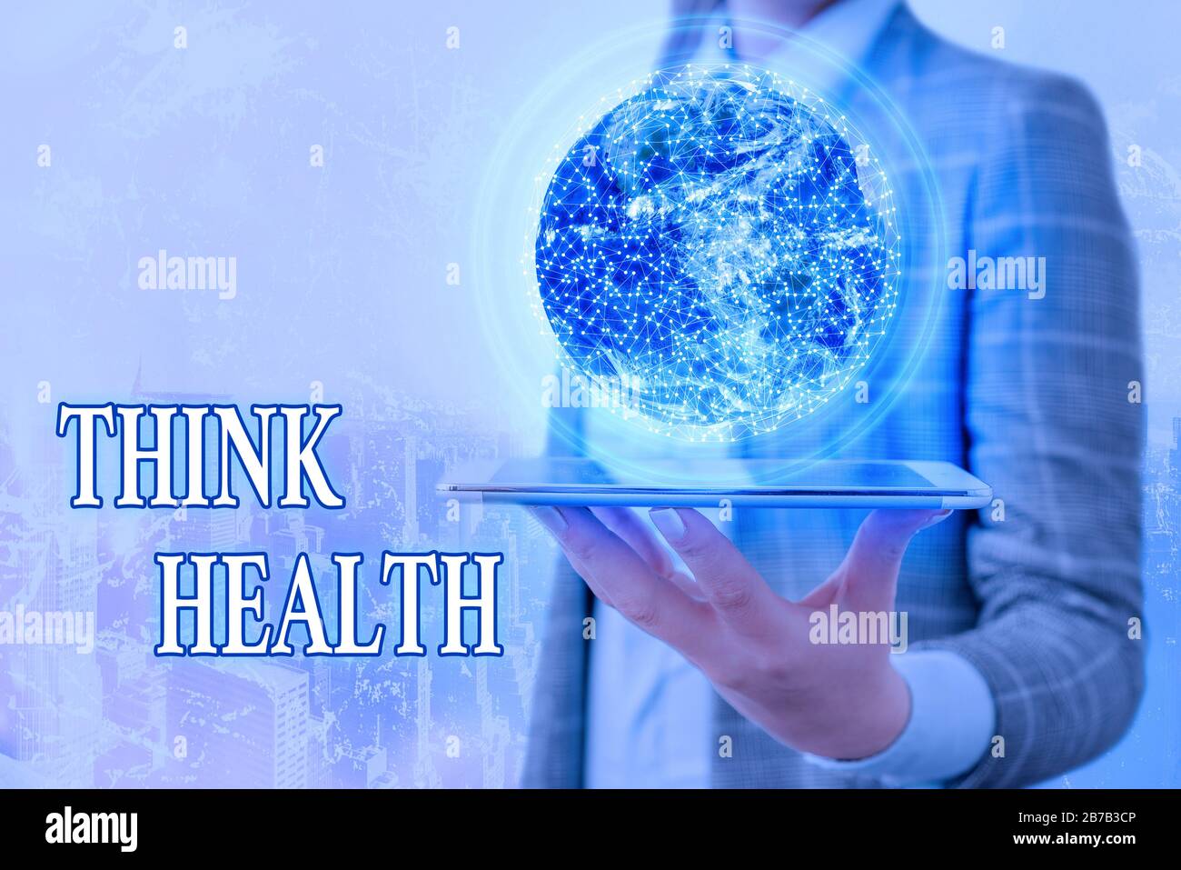 Conceptual hand writing showing Think Health. Concept meaning state of ...