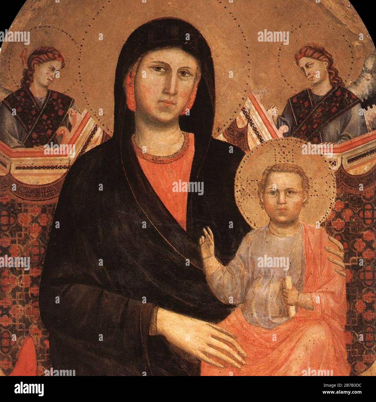 Giotto di Bondone - Madonna and Child (detail Stock Photo - Alamy