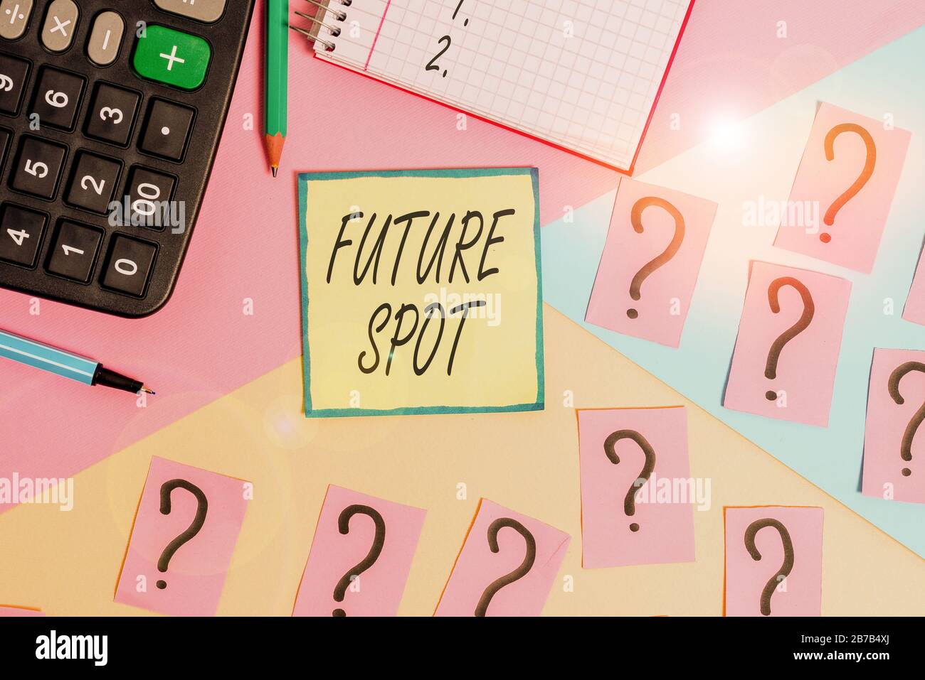 Handwriting text writing Future Spot. Conceptual photo refers to an ...