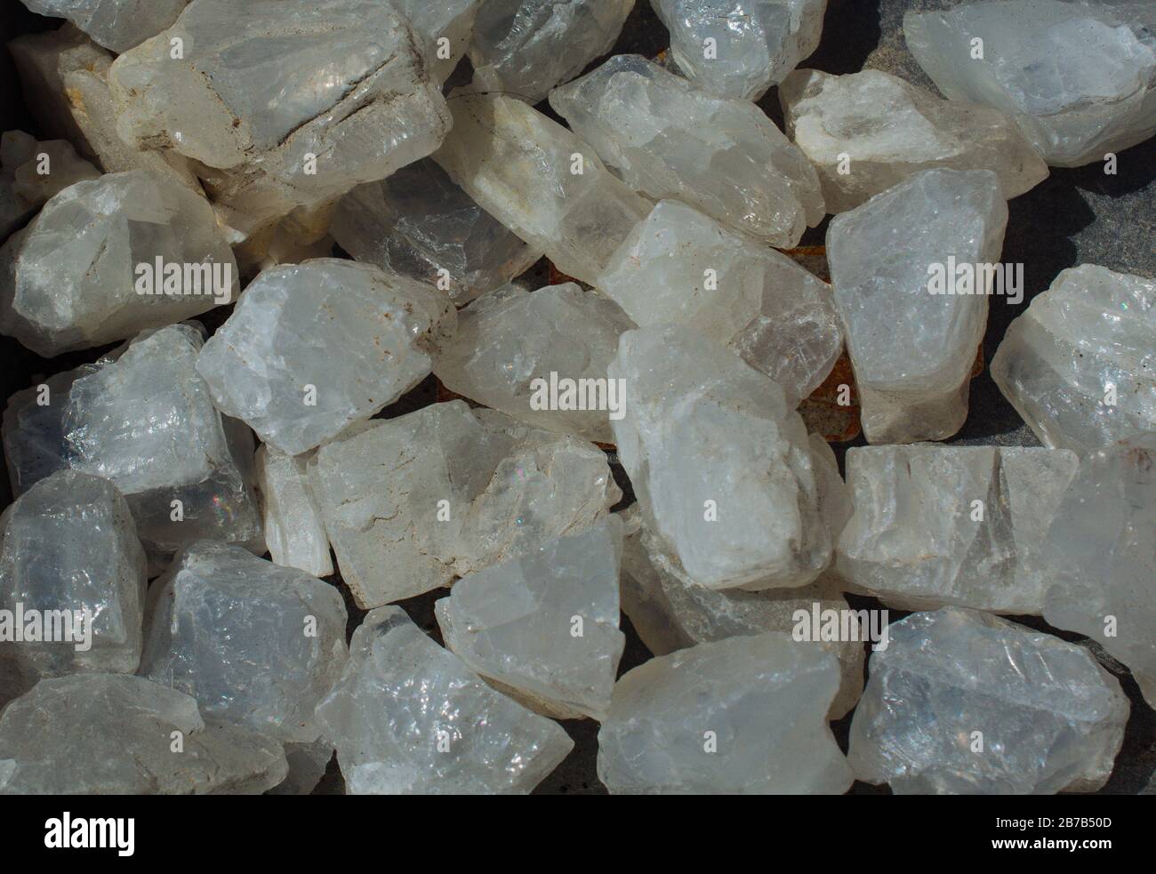 moonstone (adular) gem stone as natural mineral rock specimen Stock ...