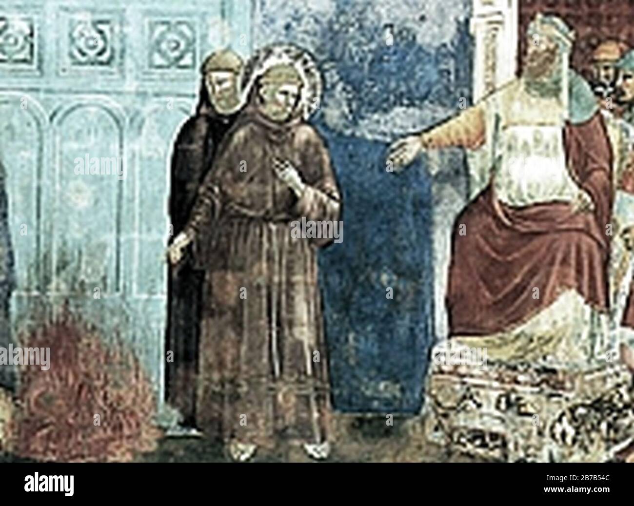Giotto-St Francis before the Sultan small Stock Photo - Alamy