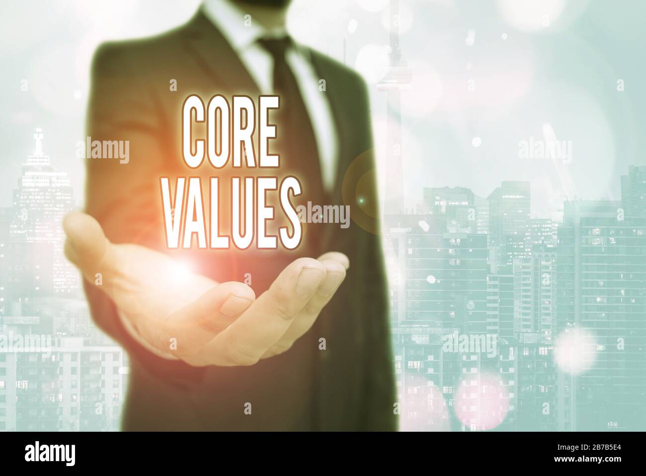 Conceptual hand writing showing Core Values. Concept meaning the ...