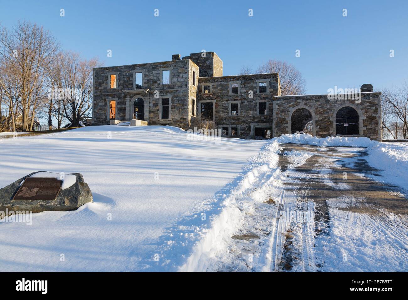 Remnants of the Goddard Mansion at Fort Williams Park in Cape Elizabeth ...