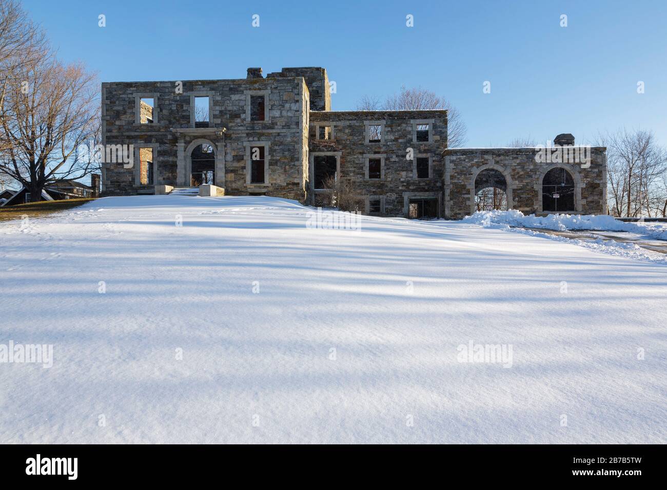 Remnants of the Goddard Mansion at Fort Williams Park in Cape Elizabeth ...