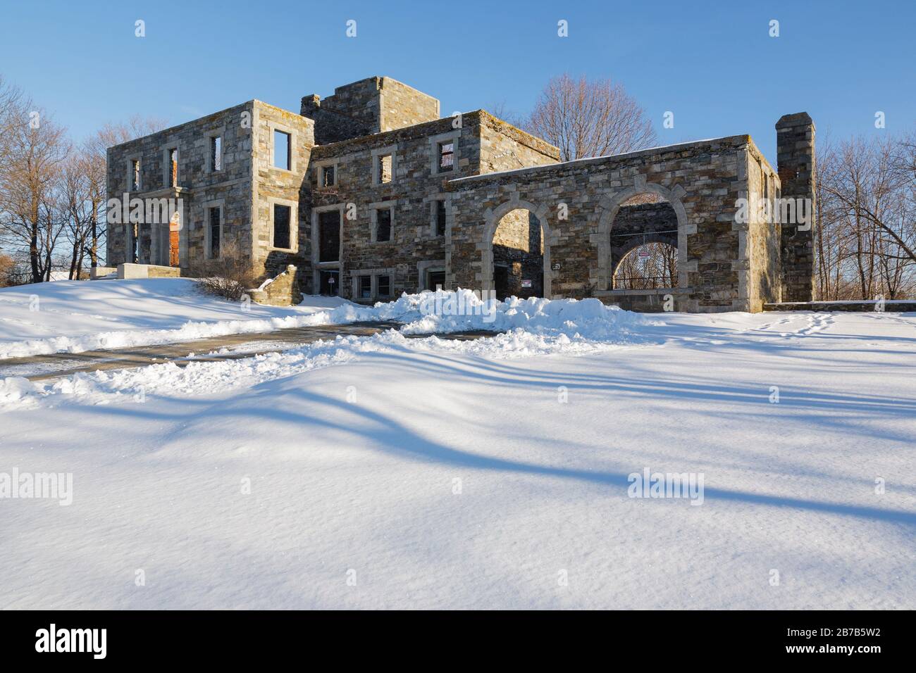 Remnants of the Goddard Mansion at Fort Williams Park in Cape Elizabeth ...