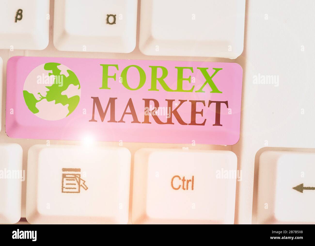 Text sign showing Forex Market. Business photo showcasing marketplace ...