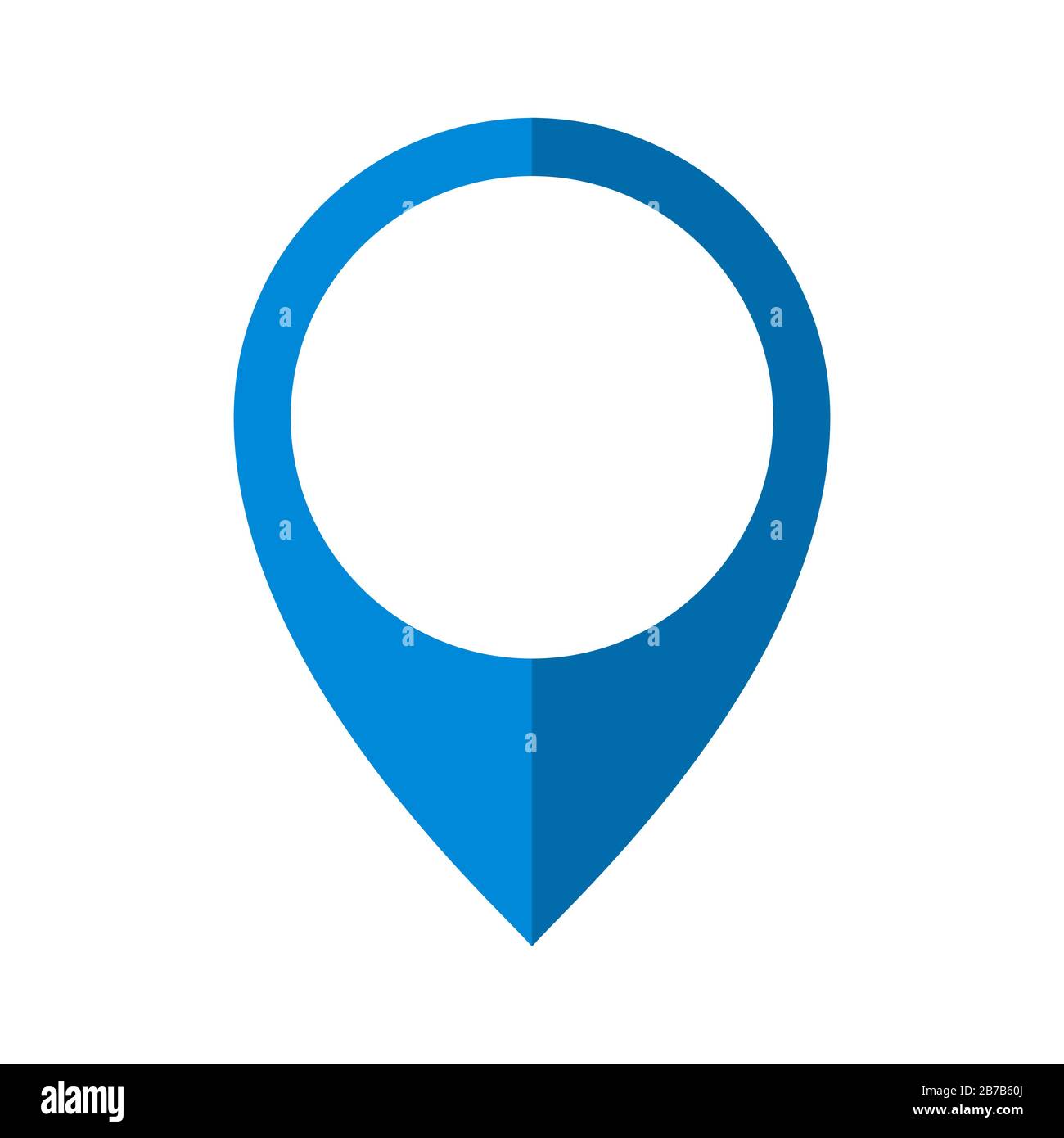 Map Pointer Icon In Flat Style Navigator Symbol Isolated On White Background Vector