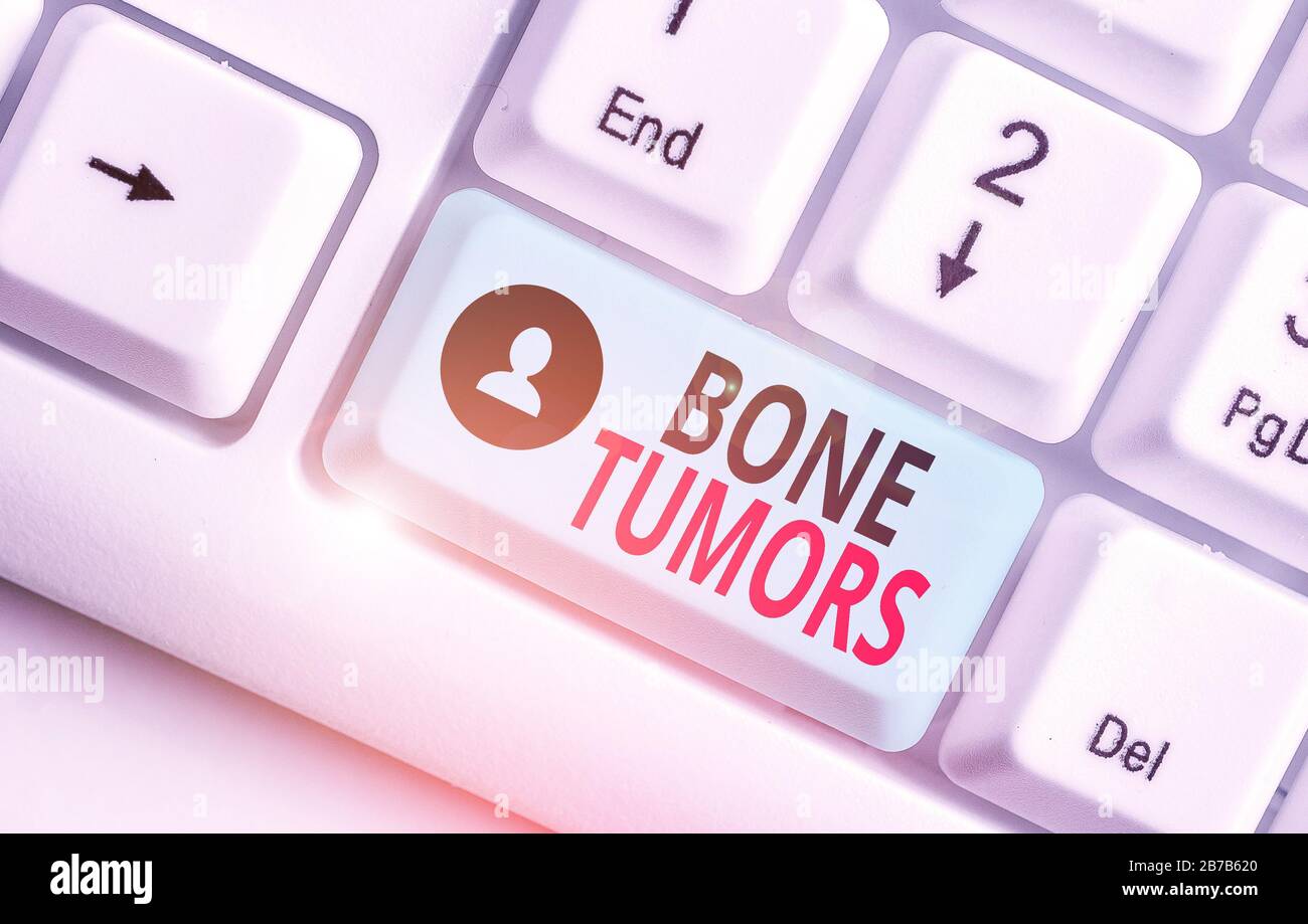 Handwriting text Bone Tumors. Conceptual photo can be either benign or ...