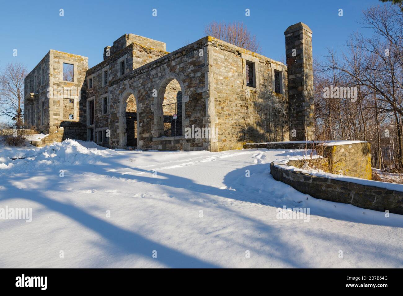Remnants of the Goddard Mansion at Fort Williams Park in Cape Elizabeth ...