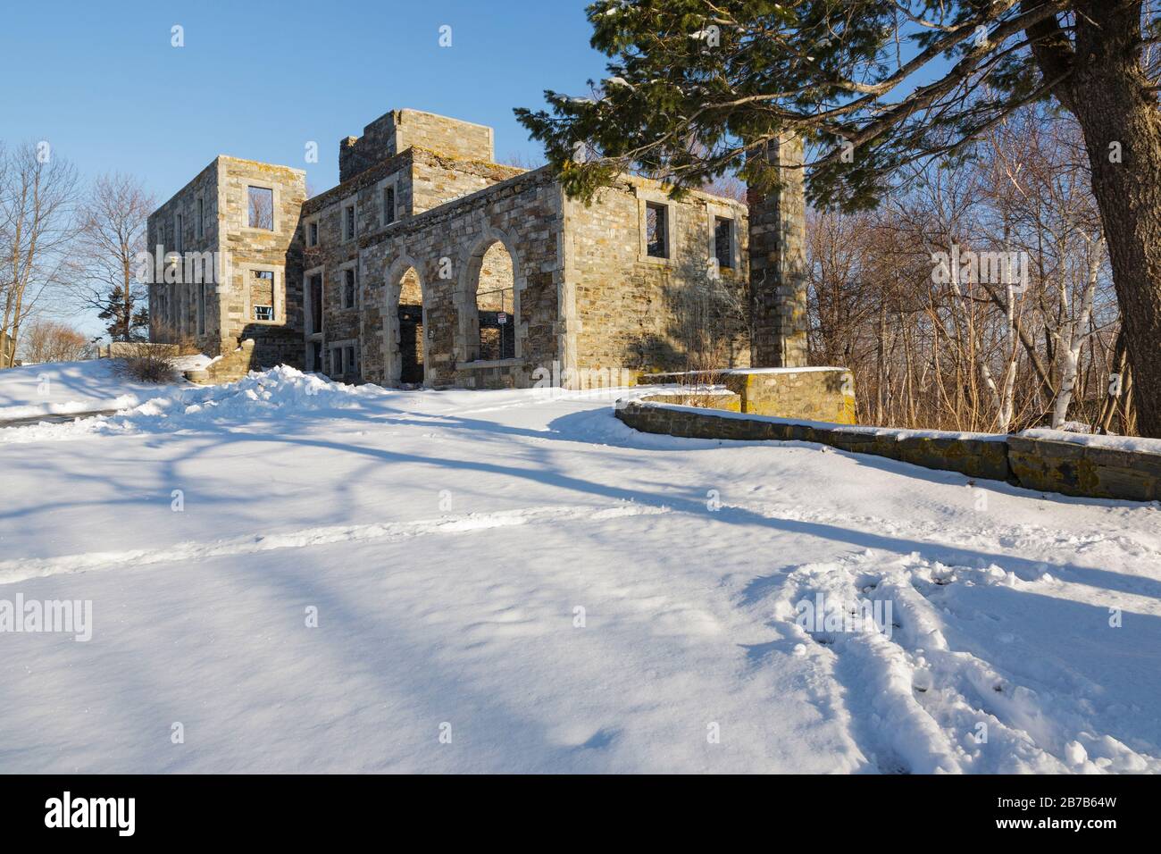 Remnants of the Goddard Mansion at Fort Williams Park in Cape Elizabeth ...