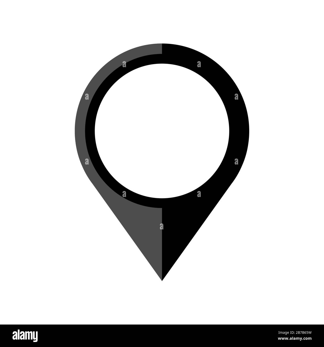 Map Pointer Icon In Flat Style Navigator Symbol Isolated On White Background Vector