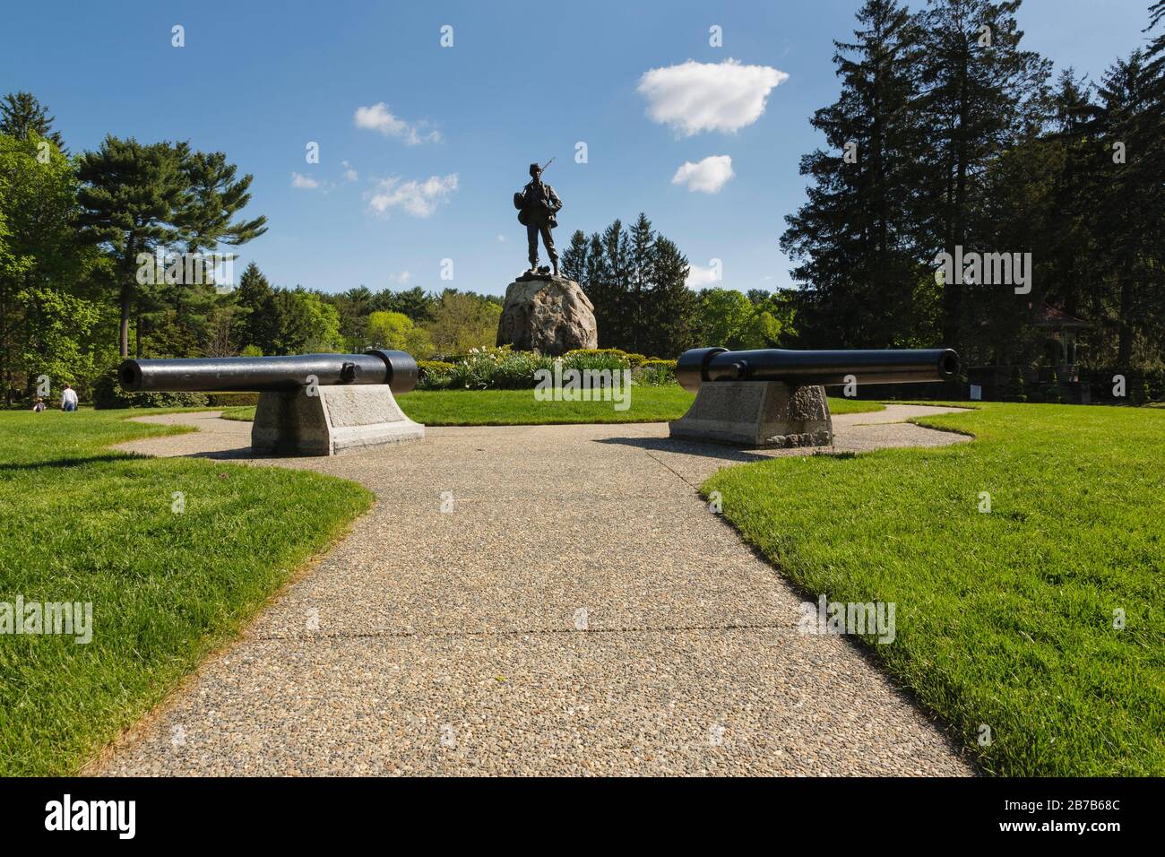 Civil War statue at Atkinson Common in Newburyport, Massachusetts USA ...