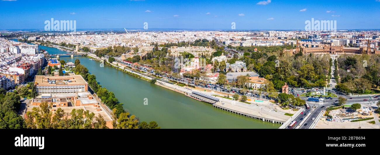 Aerial view of the city of seville hi-res stock photography and images ...