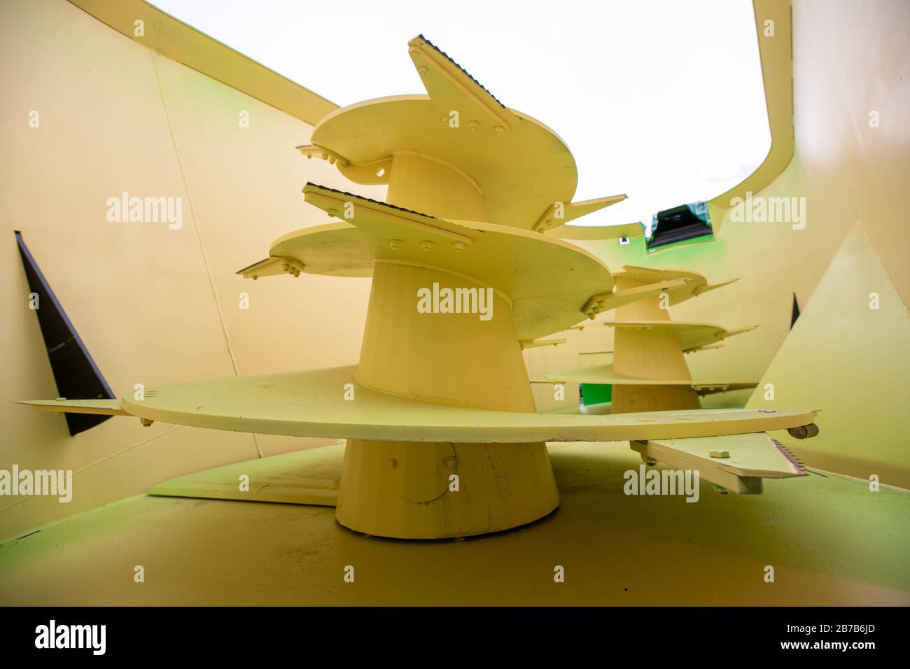 auger and knives self propelled mixer Stock Photo - Alamy