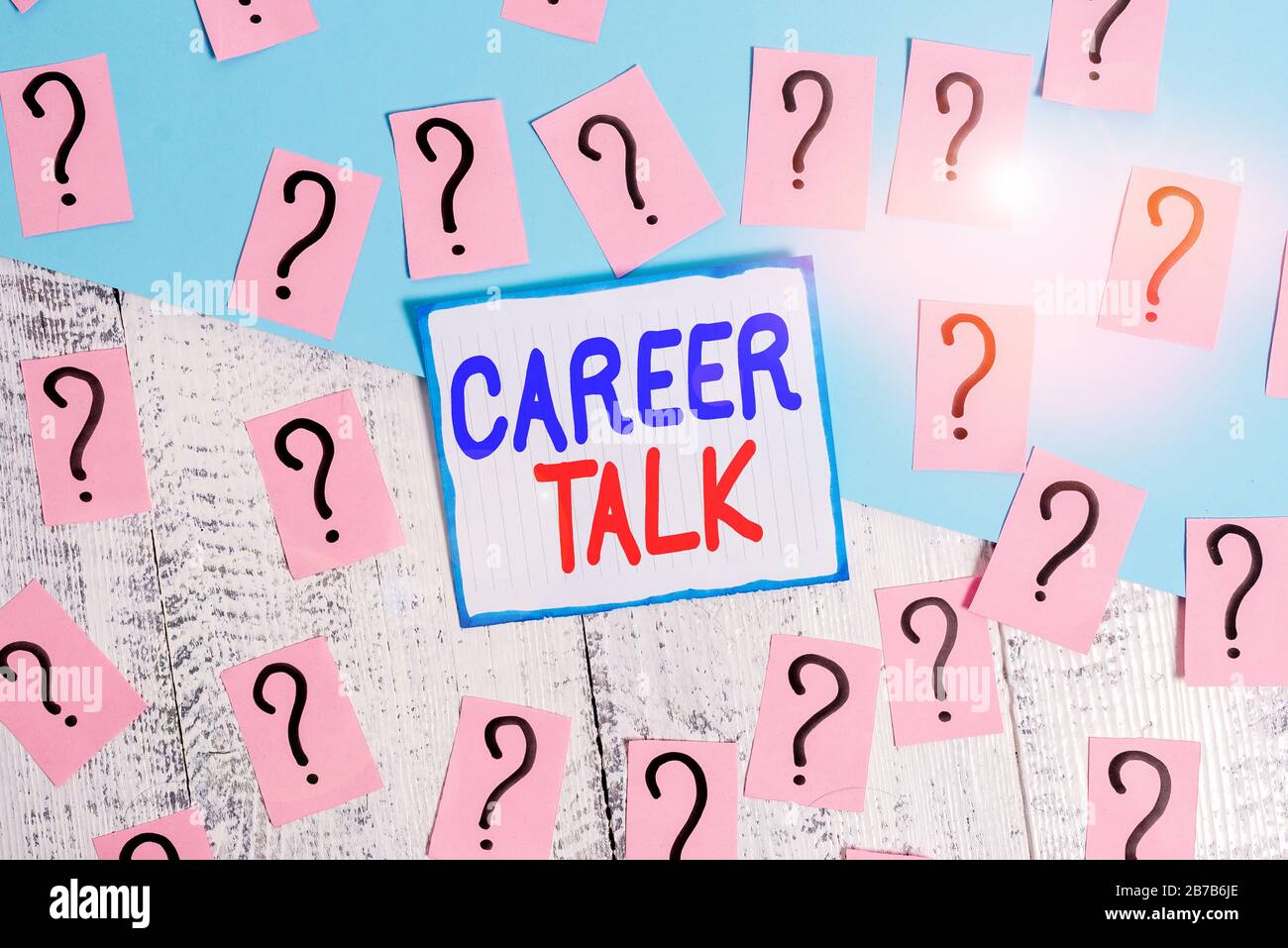 Writing note showing Career Talk. Business concept for provide ...