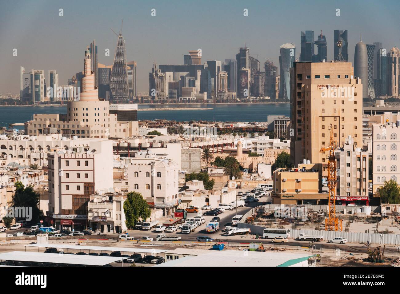 The famous spiral mosque of the Kassem Darwish Fakhroo Islamic Centre ...