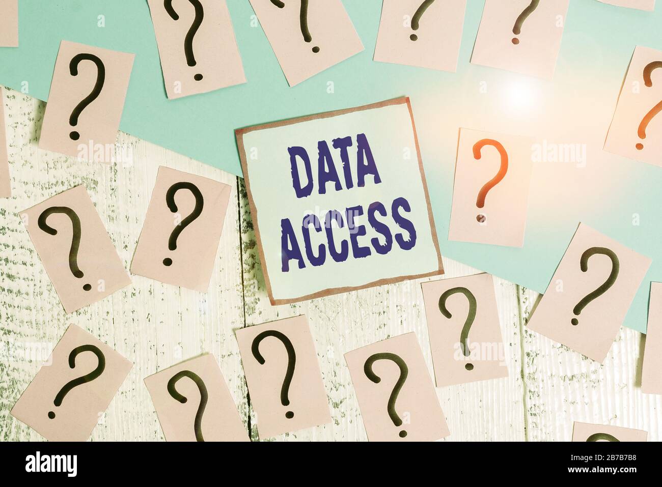 Conceptual hand writing showing Data Access. Concept meaning a user s is ability to access data ...
