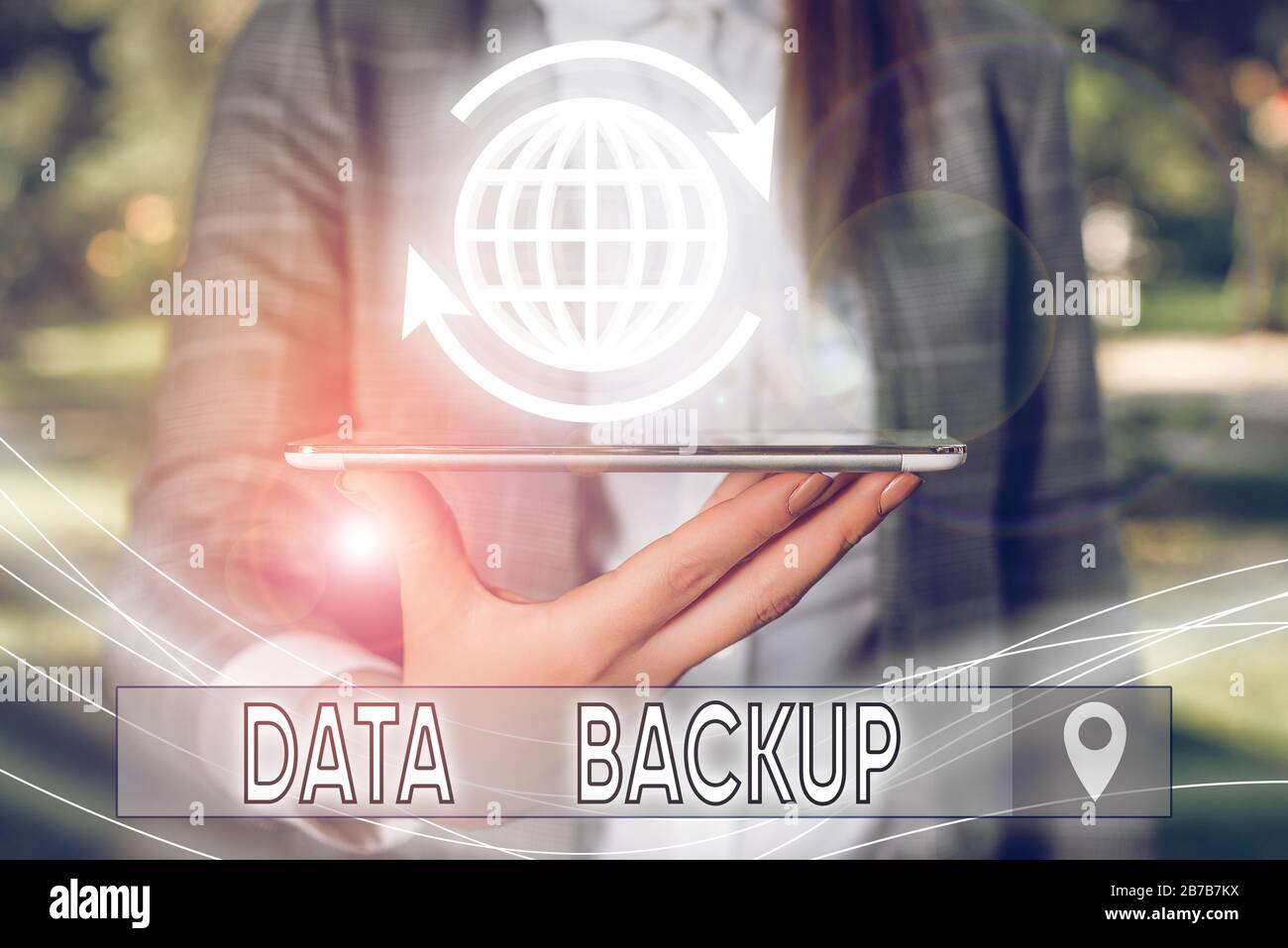 Conceptual hand writing showing Data Backup. Concept meaning copy of ...
