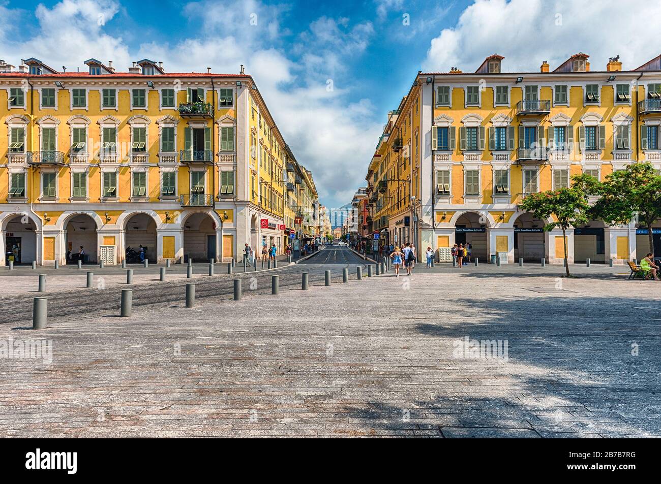NICE, FRANCE - AUGUST 11: View of Place Garibaldi, Nice, Cote d'Azur ...