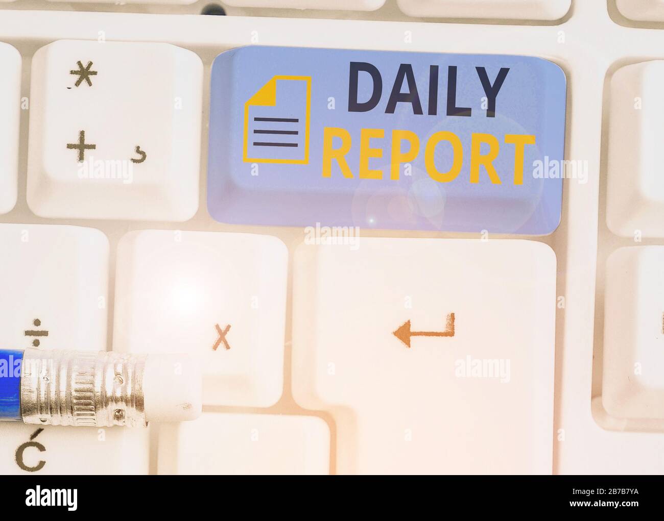 Conceptual hand writing showing Daily Report. Concept meaning document ...