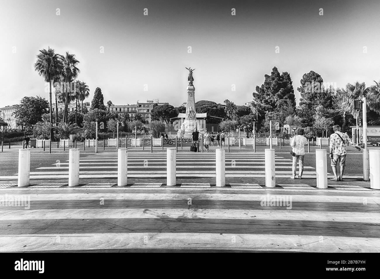 NICE, FRANCE - AUGUST 11: Monument du Centenaire on the Promenade des ...