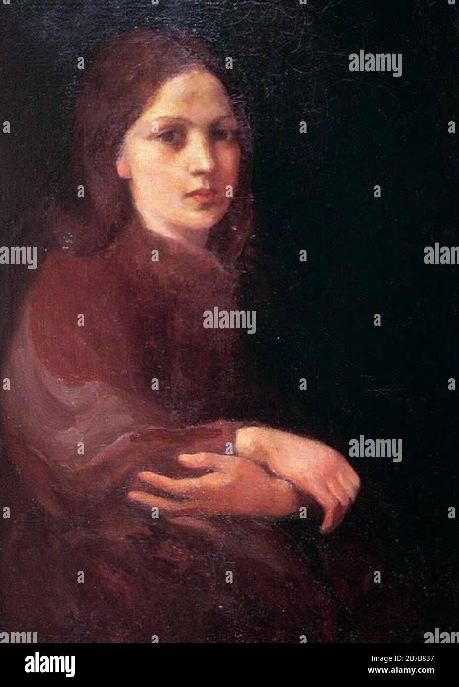 The Sad Mona Lisa (Sultana Gibran) by Kahlil Gibran Stock Photo - Alamy