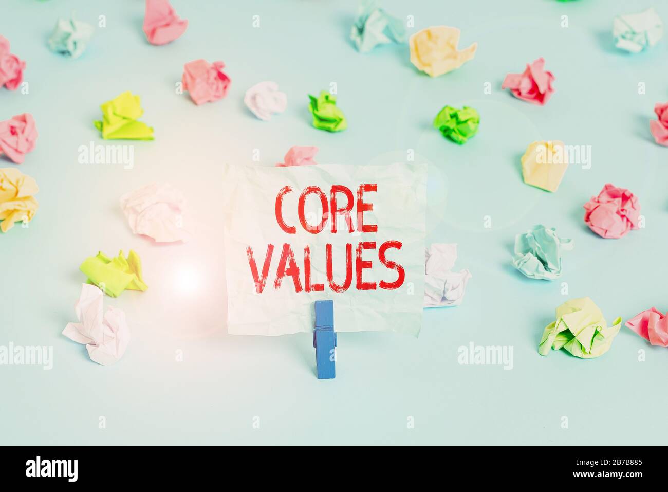 Handwriting text Core Values. Conceptual photo the fundamental beliefs ...