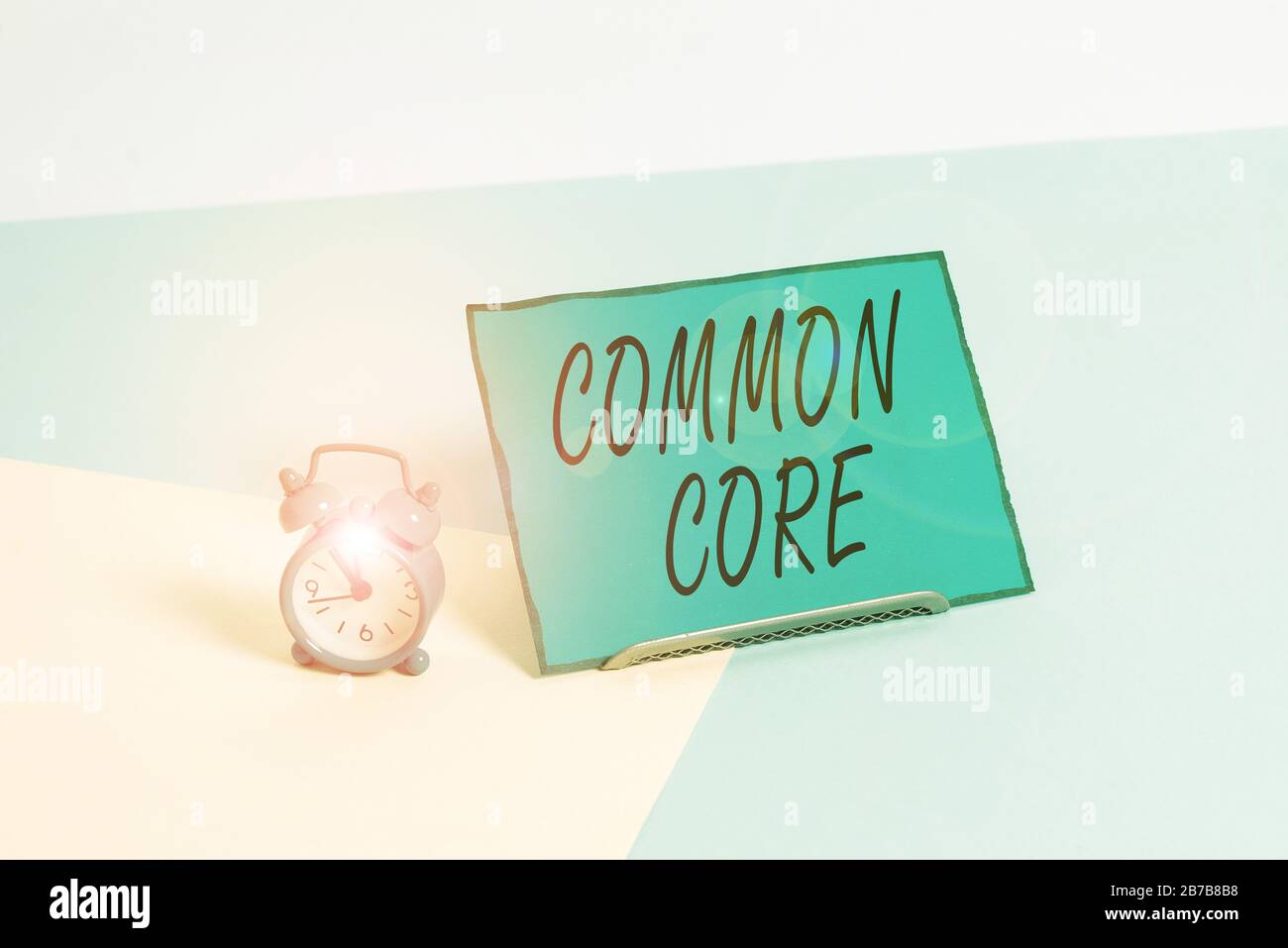 Conceptual hand writing showing Common Core. Concept meaning set of ...
