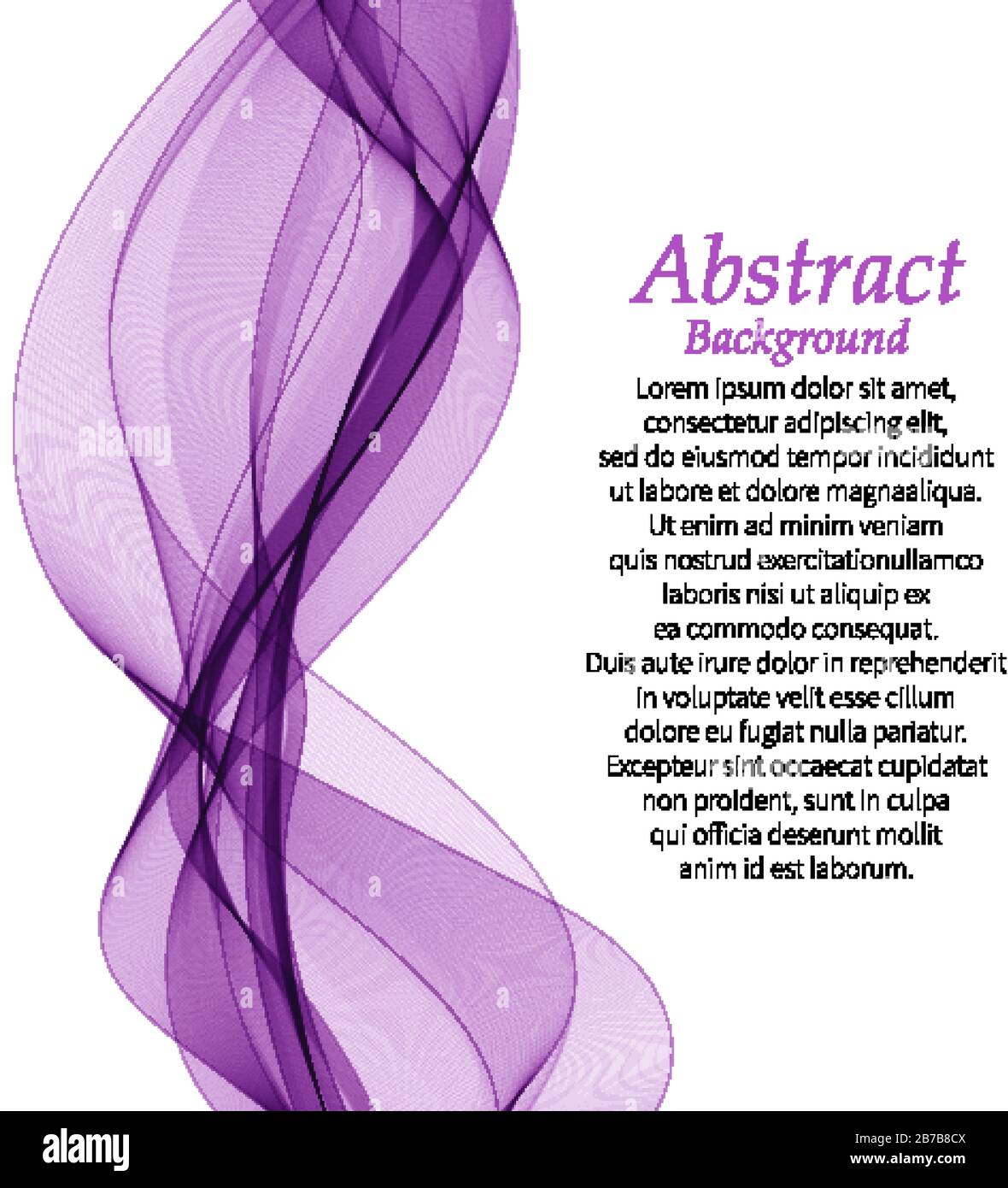lilac abstract wave. vector template Stock Vector Image & Art - Alamy