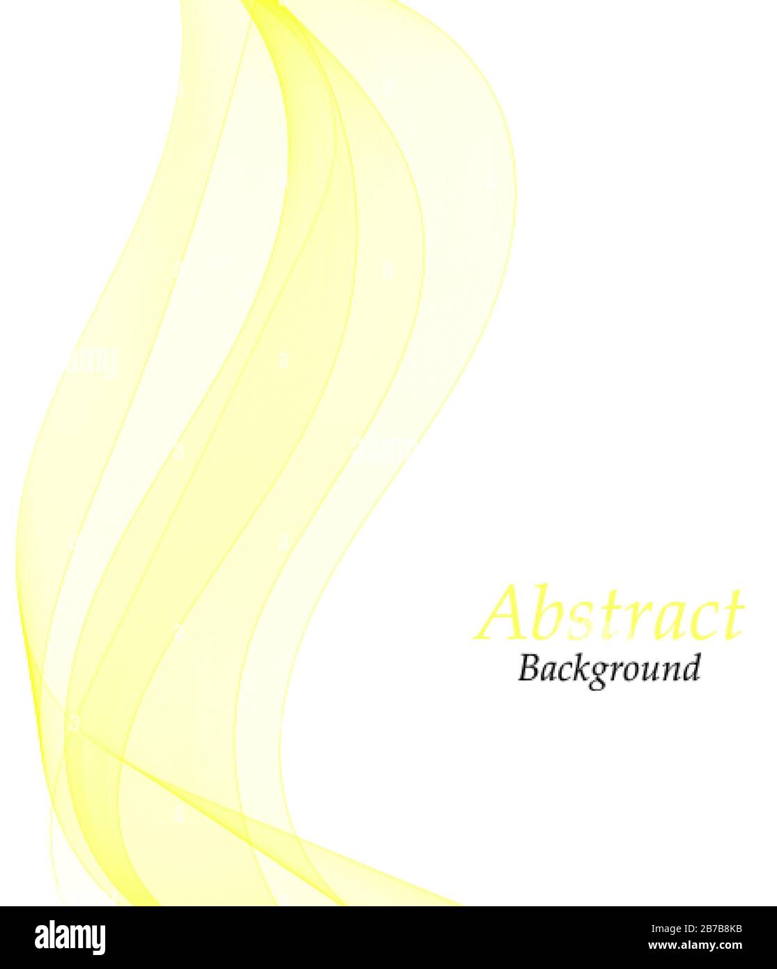 abstract yellow wave. Layout for advertising Stock Vector Image & Art ...
