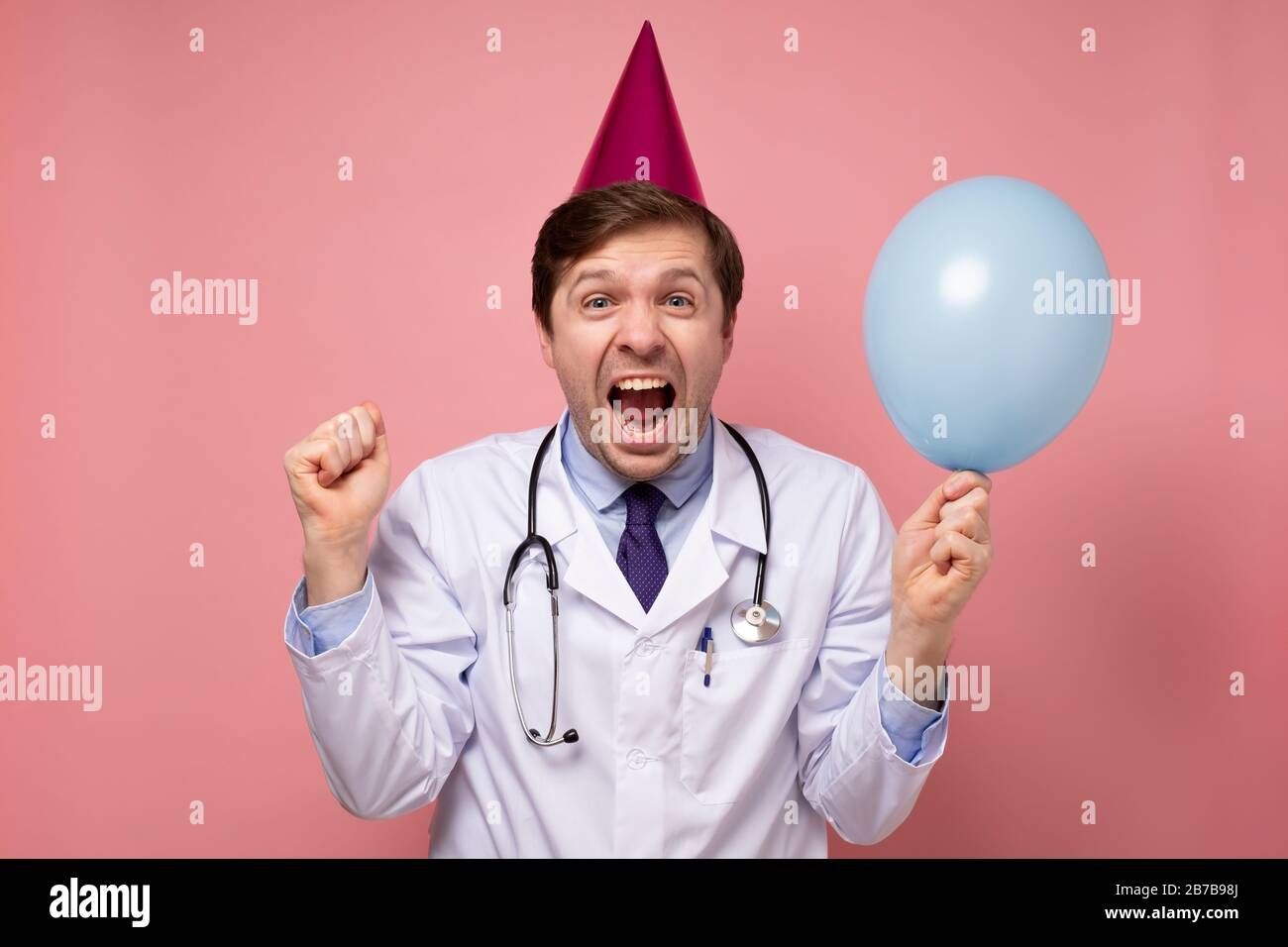 Dancing male hospital patient celebrating hi-res stock photography and ...