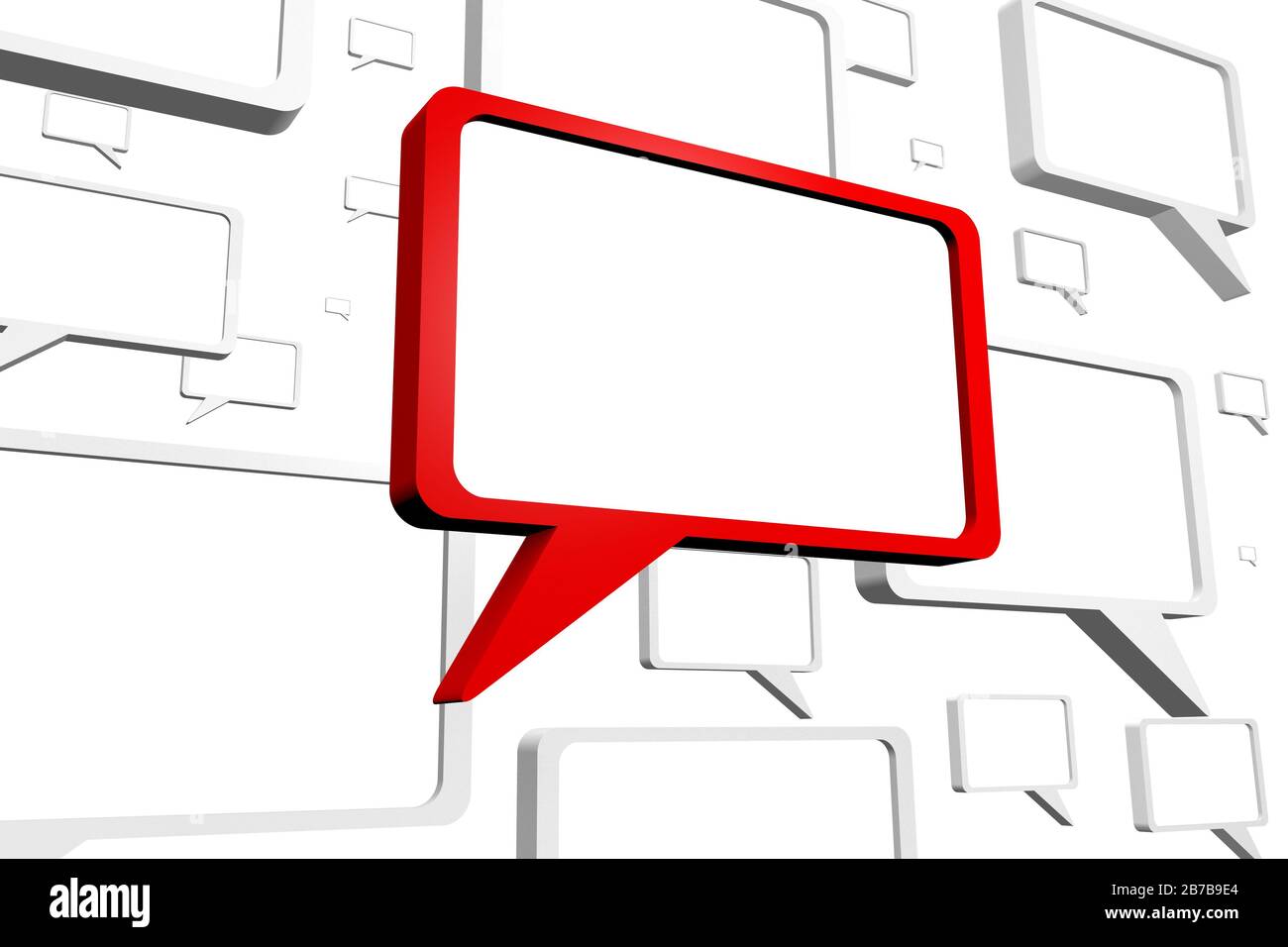 3D speech bubbles Stock Photo - Alamy