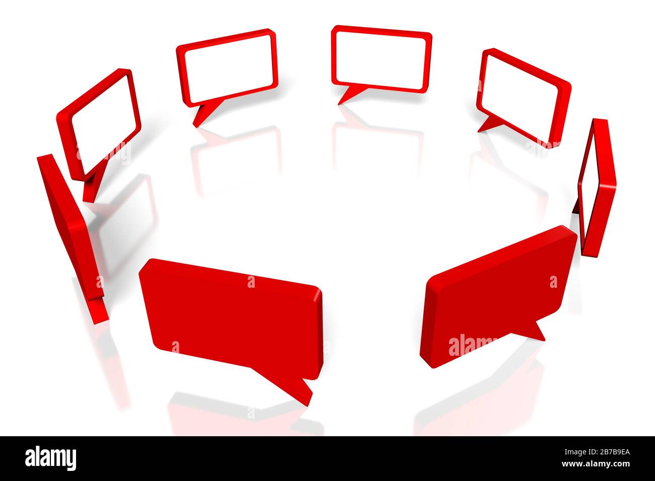 3D communication concept Stock Photo - Alamy