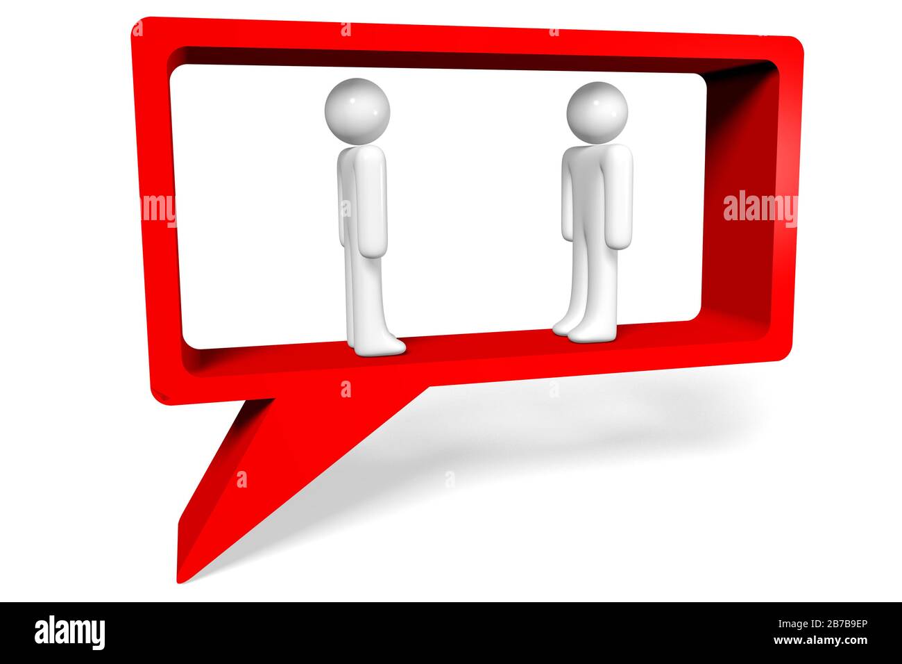3D dialog concept Stock Photo - Alamy