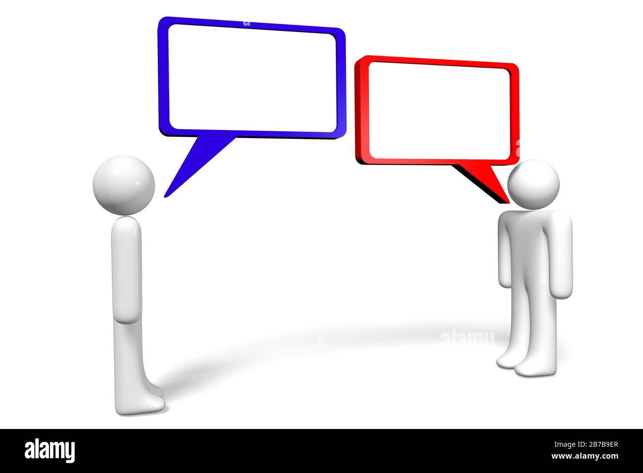 3D dialog concept Stock Photo - Alamy