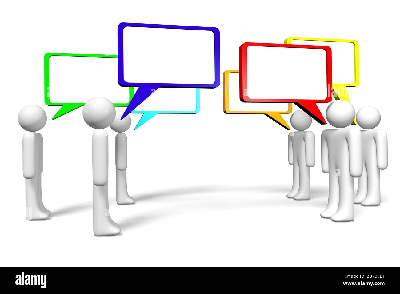 3D communication concept Stock Photo - Alamy