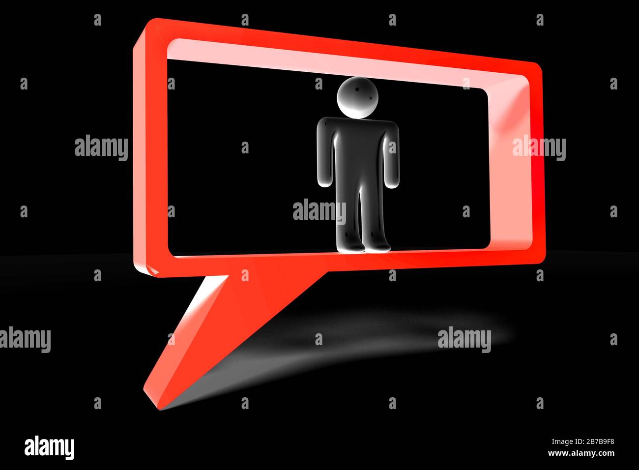 3D communication concept Stock Photo - Alamy
