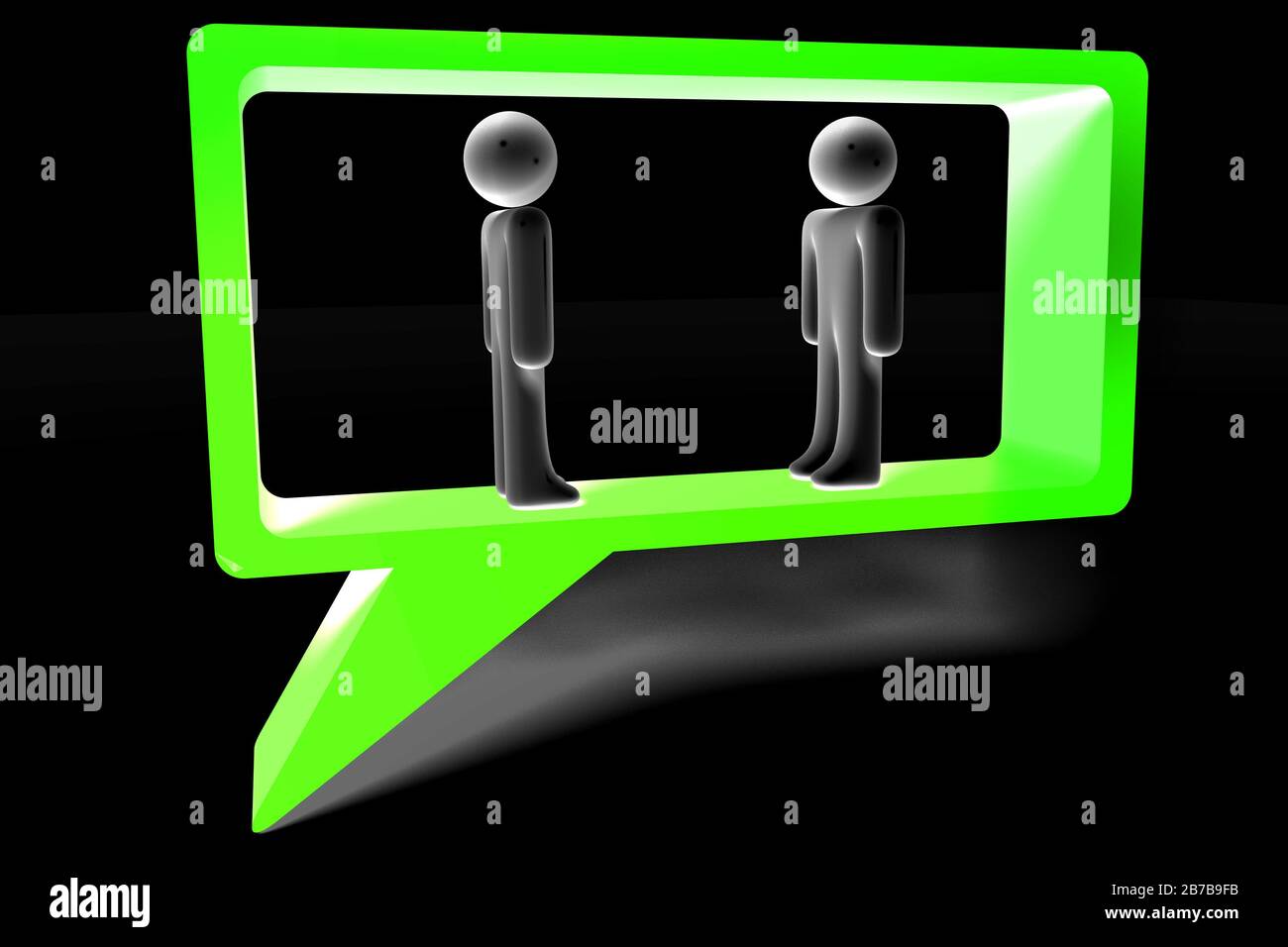 3D dialog concept Stock Photo - Alamy